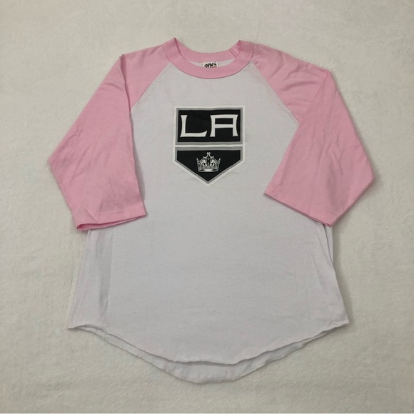 Shaka Wear | Shirts | Nhl Los Angeles La Kings Pink White 34 Longsleeve ...
